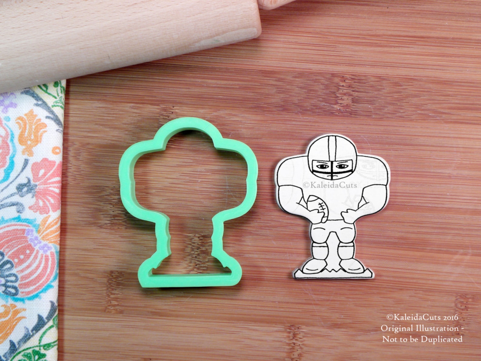 Football Player Cookie Cutter | Etsy