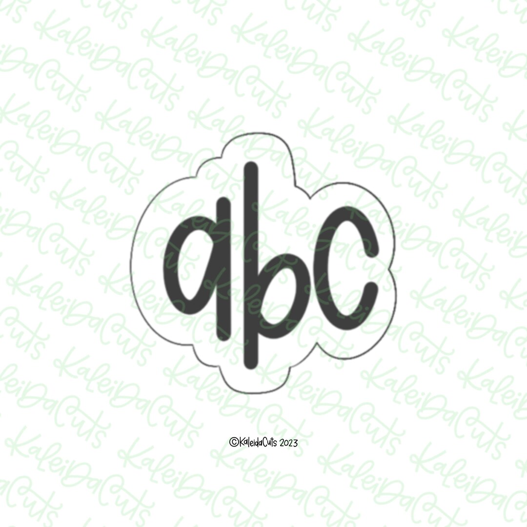 Abc Script Cookie Cutter - Etsy