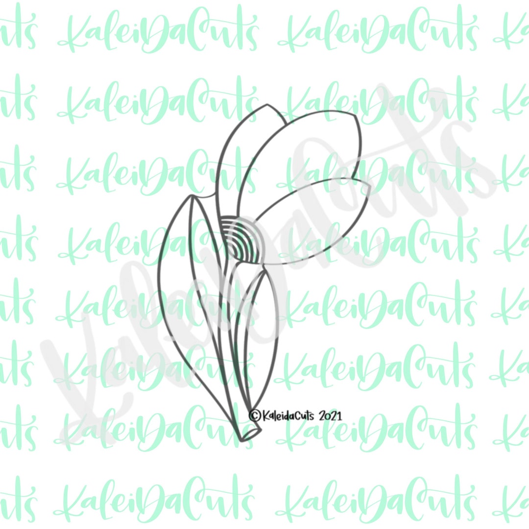 Crocus Flower Cookie Cutter - Etsy