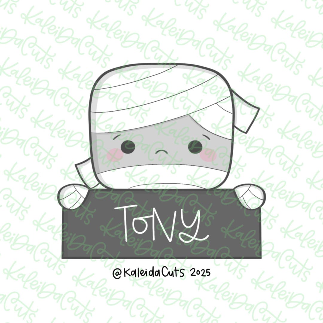 Mummy Plaque 2 Cookie Cutter - Etsy