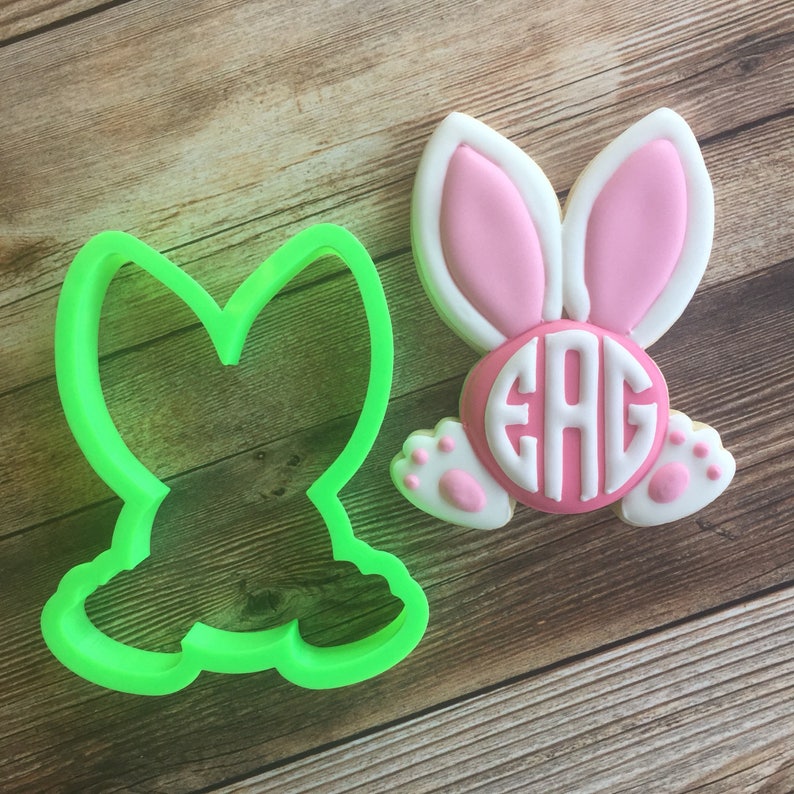 Monogram Bunny Cookie Cutter - Etsy