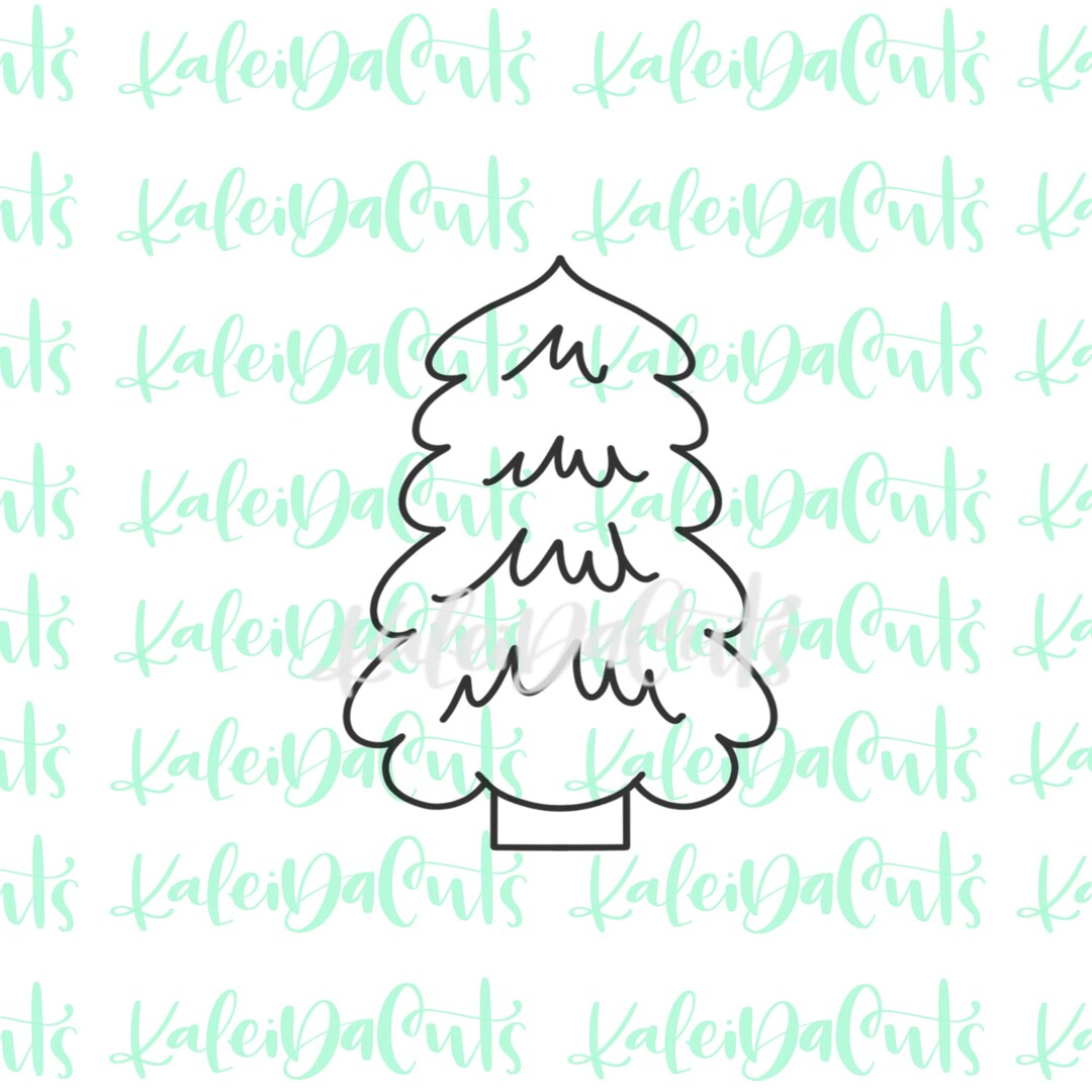 Tall Winter Tree Cookie Cutter - Etsy
