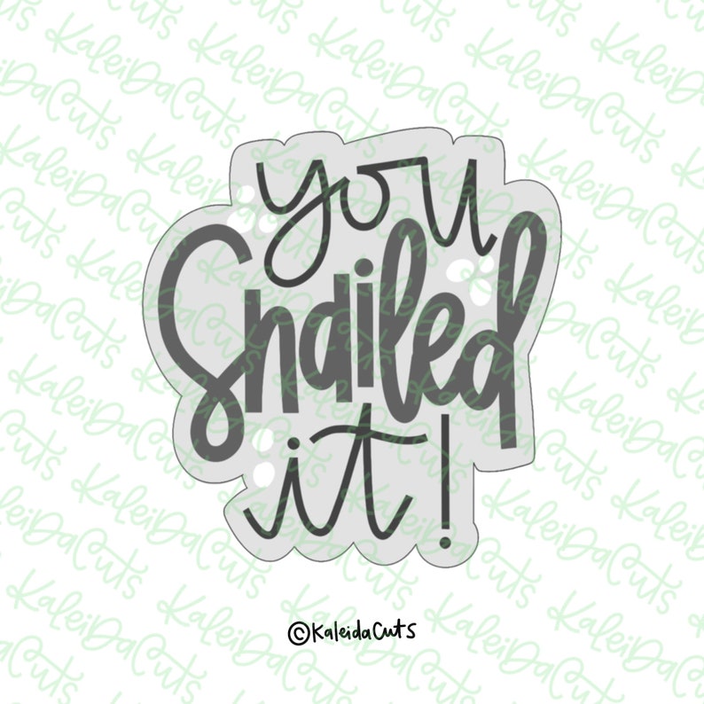 You Snailed It Cookie Cutter - Etsy