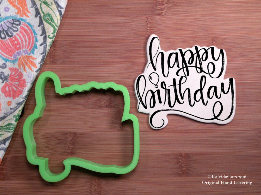 Happy Birthday Cookie Cutter - Etsy