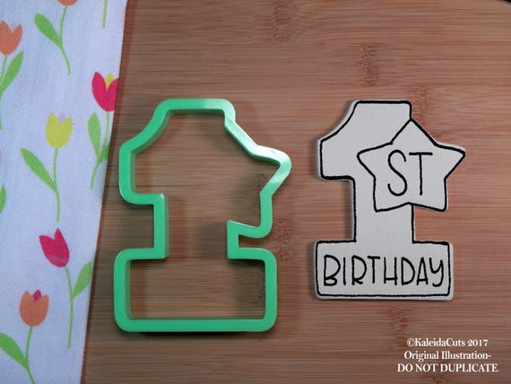 First Birthday Cookie Cutter | Etsy