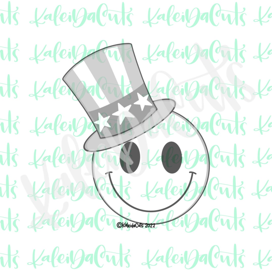 Smiley Face Uncle Sam Cookie Cutter - Etsy