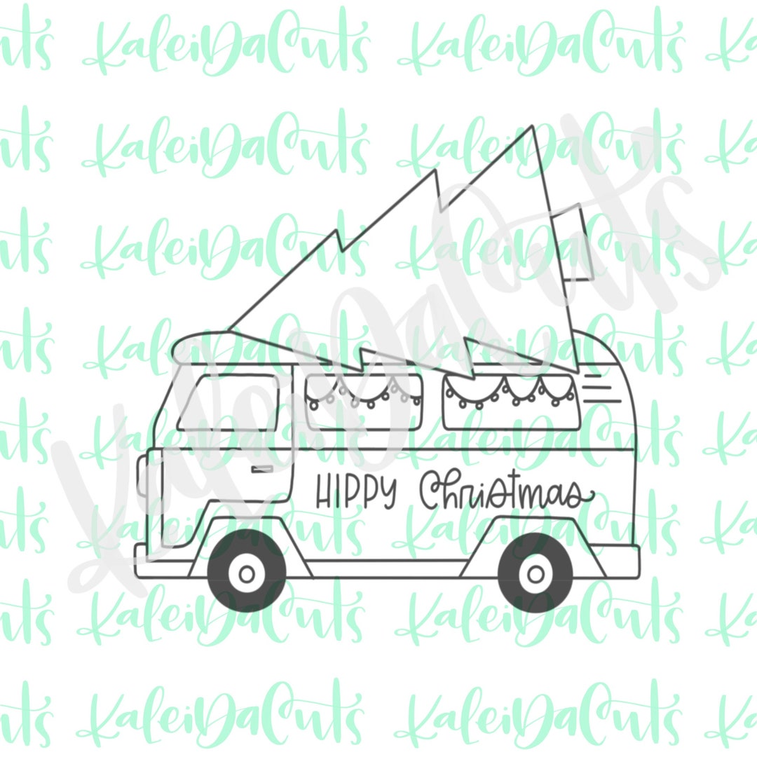 VW Bus With Tree Cookie Cutter - Etsy