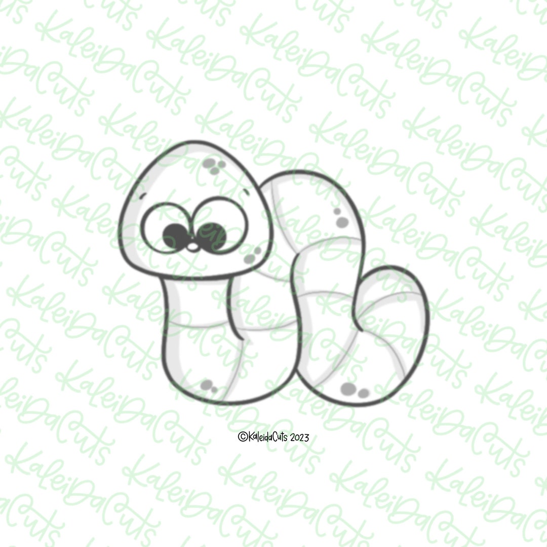 Fishing Worm Cookie Cutter - Etsy