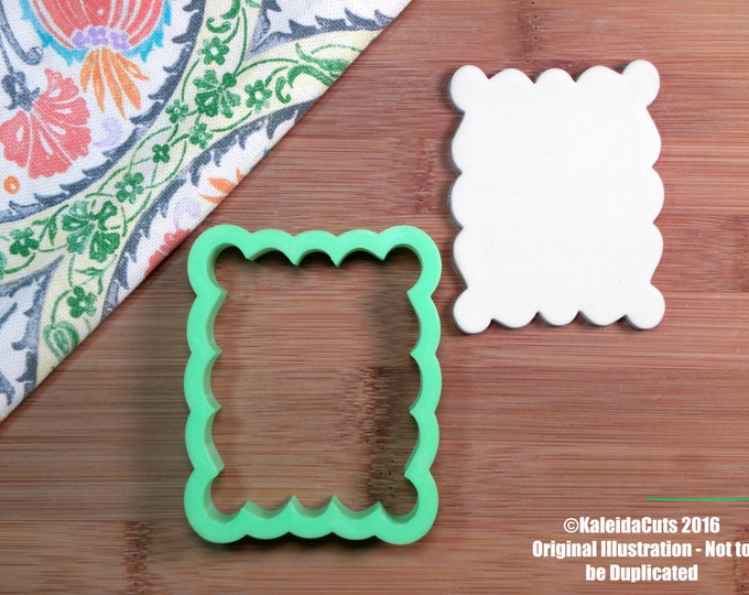 Wavy Plaque Cookie Cutter. Plaque Cookie Cutter. Cookie Cutter Shapes ...