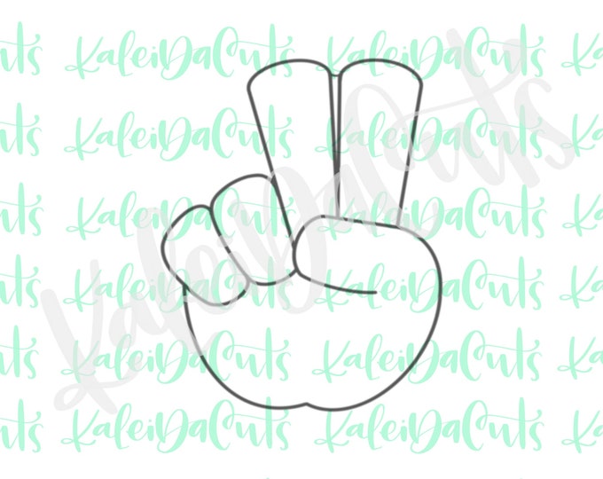 Peace Hand Cookie Cutter - Etsy