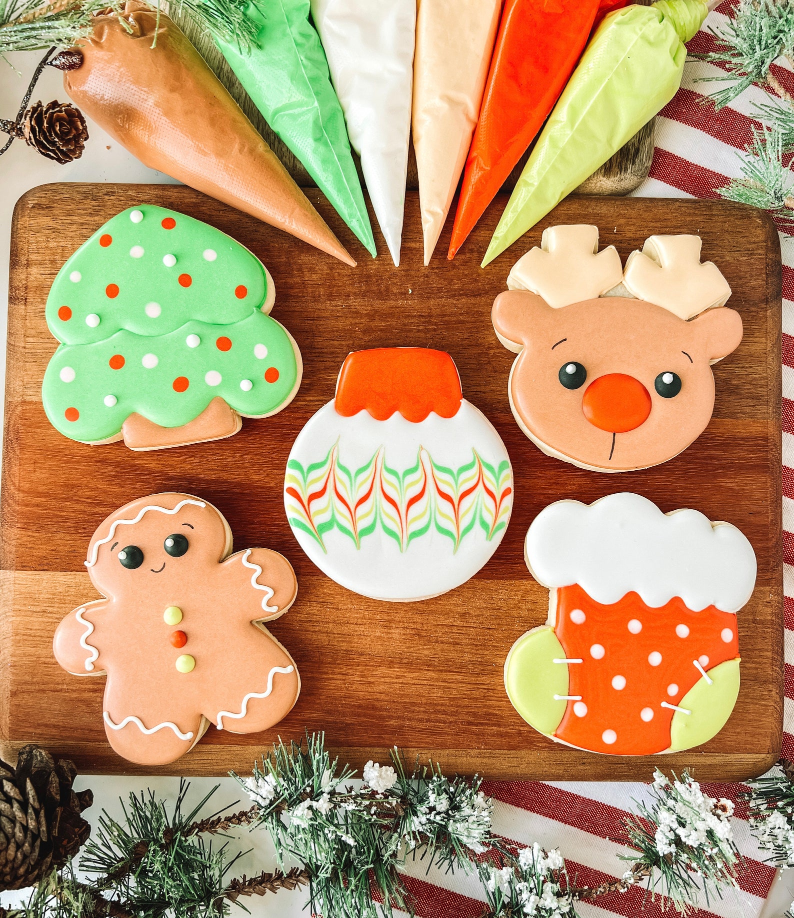 Christmas Cookie Class CC2C Set of 5 Cookie Cutters - Etsy