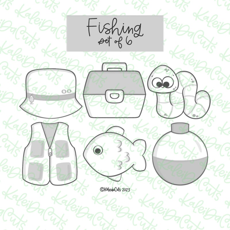 Fishing Mini Cookies - Etsy