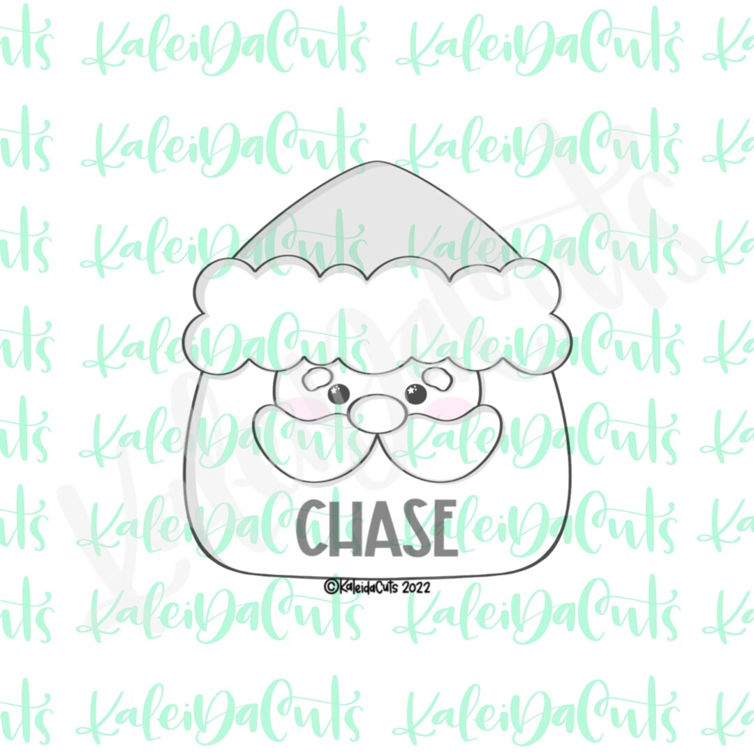 Santa Face Plaque Cookie Cutter - Etsy