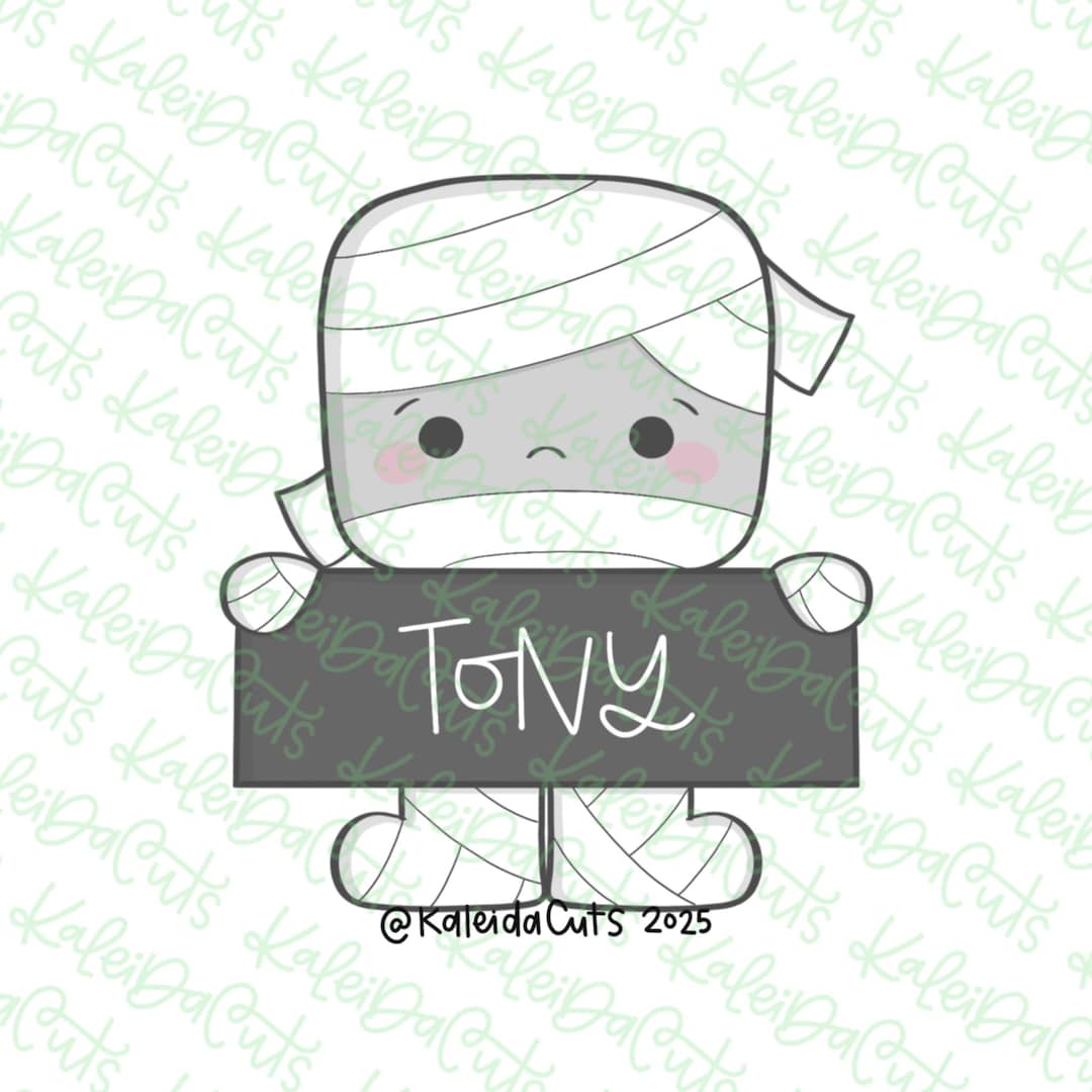 Mummy Plaque Cookie Cutter - Etsy