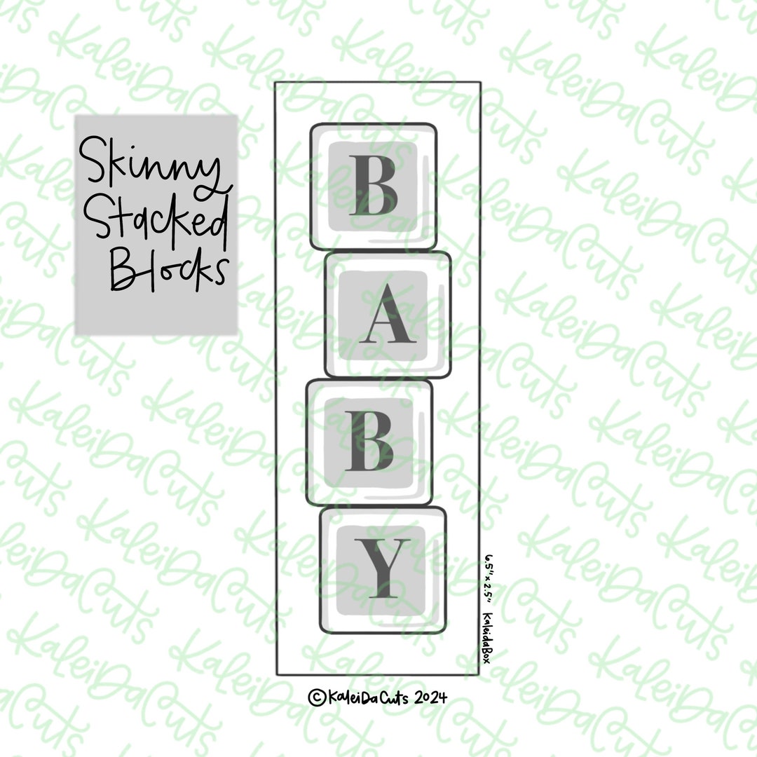 Skinny Blocks Cookie Cutter - Etsy