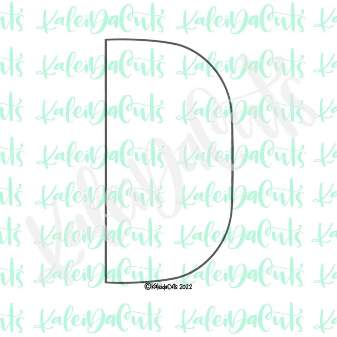 Tall Letter D Cookie Cutter - Etsy