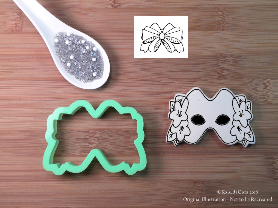Mask With Flowers Cookie Cutter - Etsy