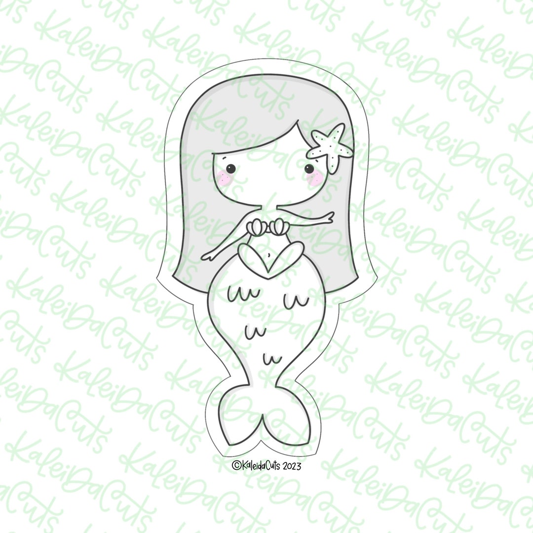 Whimsical Mermaid Keira Cookie Cutter - Etsy