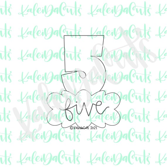 Nancy Number Five Cookie Cutter | Etsy