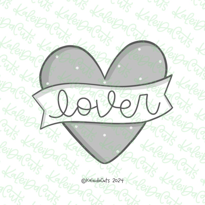 Heart With Banner Cutter - Etsy