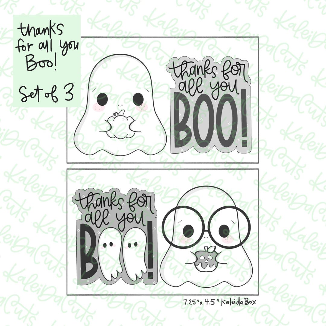 Thanks for All You Boo Cookie Cutter Set of 3 - Etsy