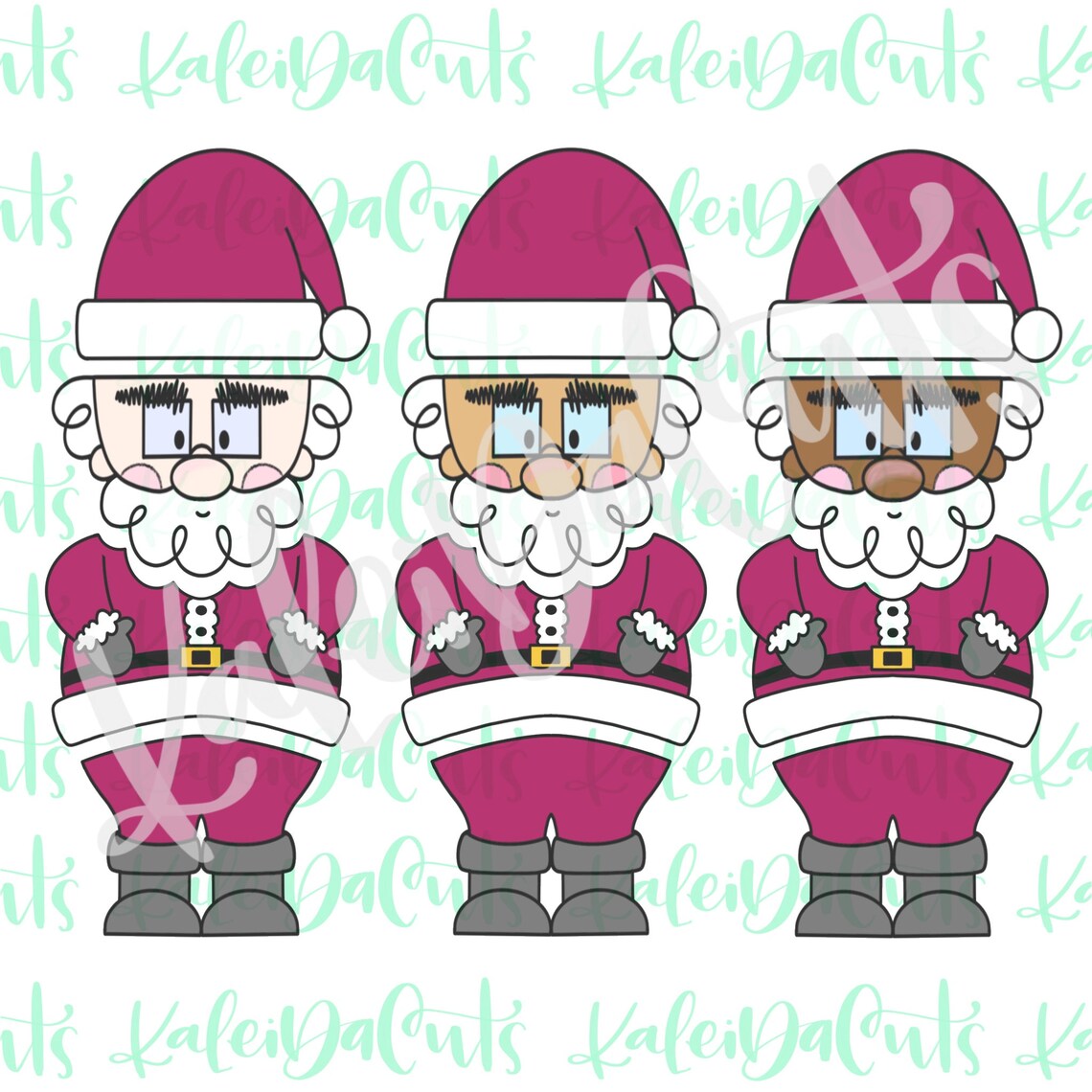 Build a Santa Set - 4 Cookie Cutters - Etsy