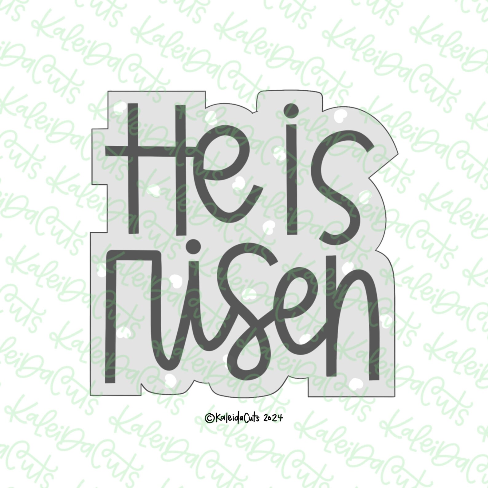 Square He is Risen Plaque Cookie Cutter - Etsy