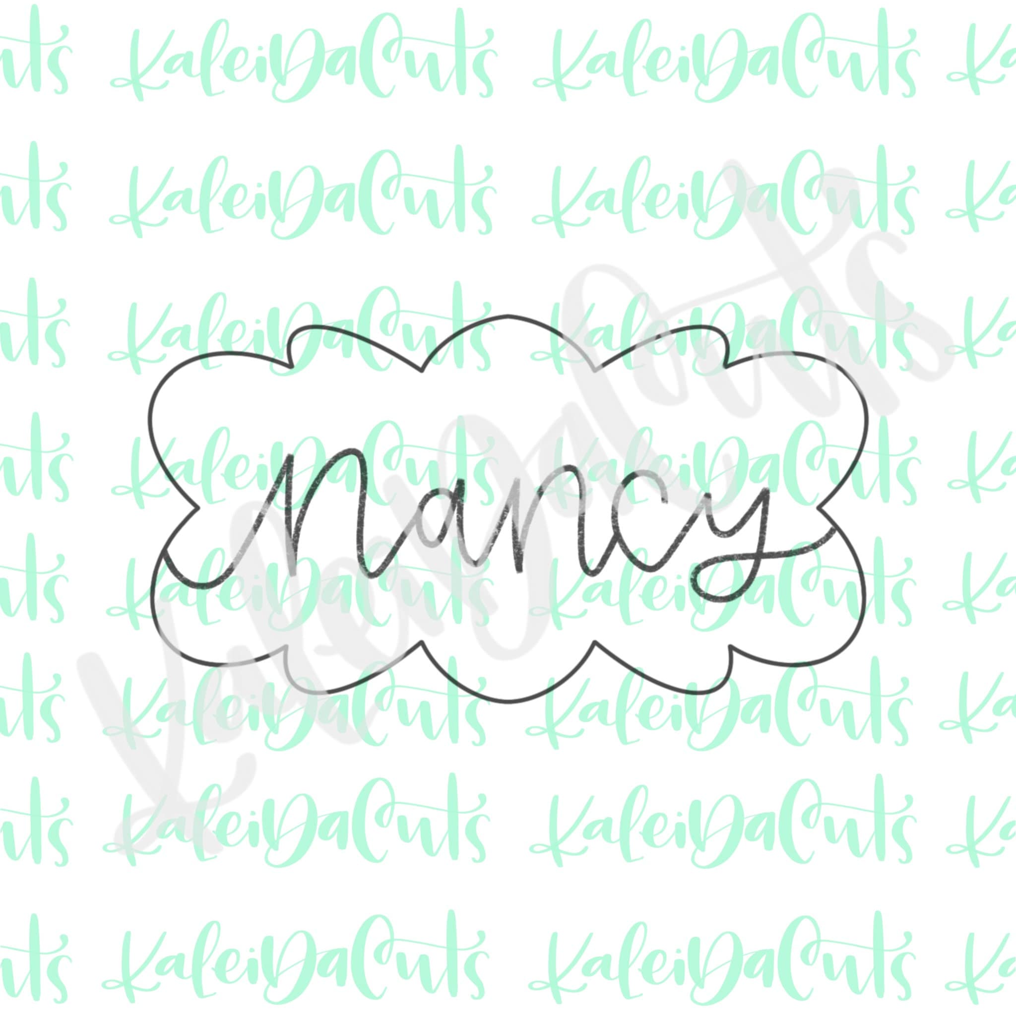 Nancy Plaque Cookie Cutter | Etsy