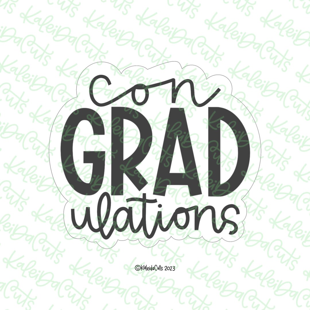 Congradulations Cookie Cutter - Etsy