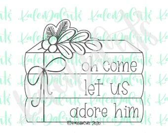 Farmhouse Book Stack Cookie Cutter - Etsy