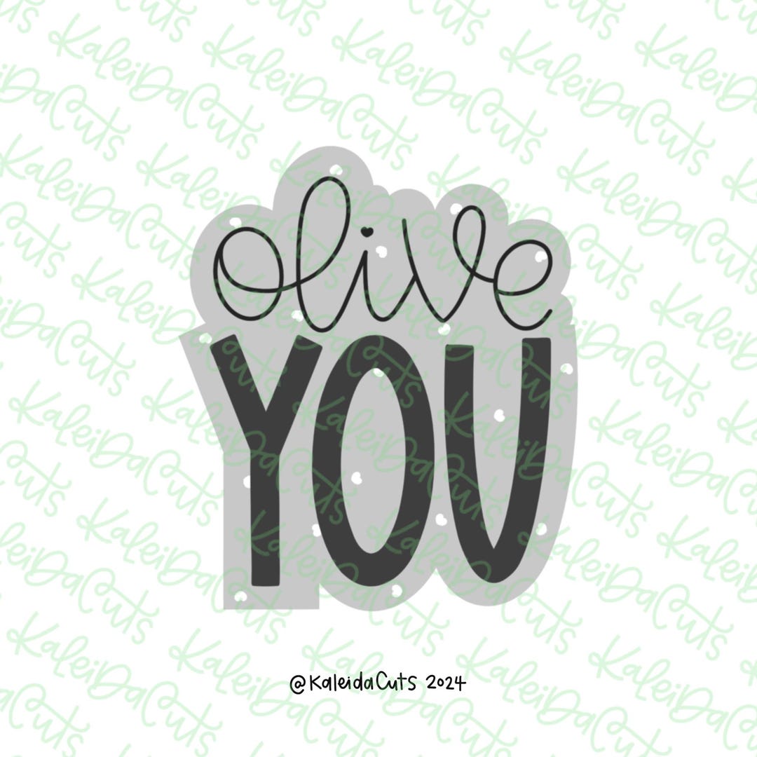 Olive You Cookie Cutter - Etsy