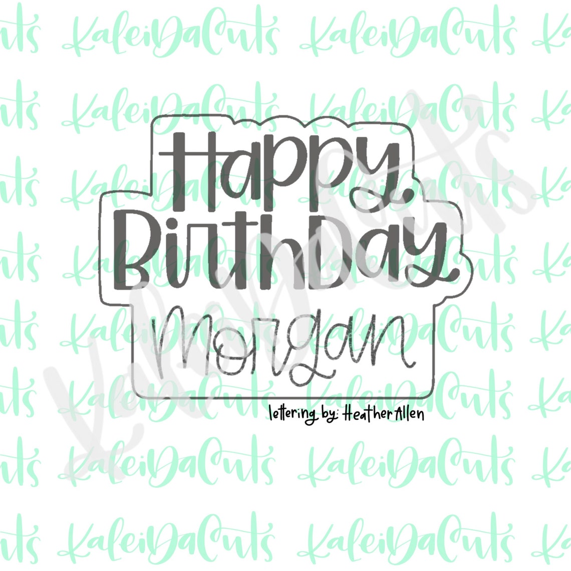 Happy Birthday Plaque Cookie Cutter - Etsy