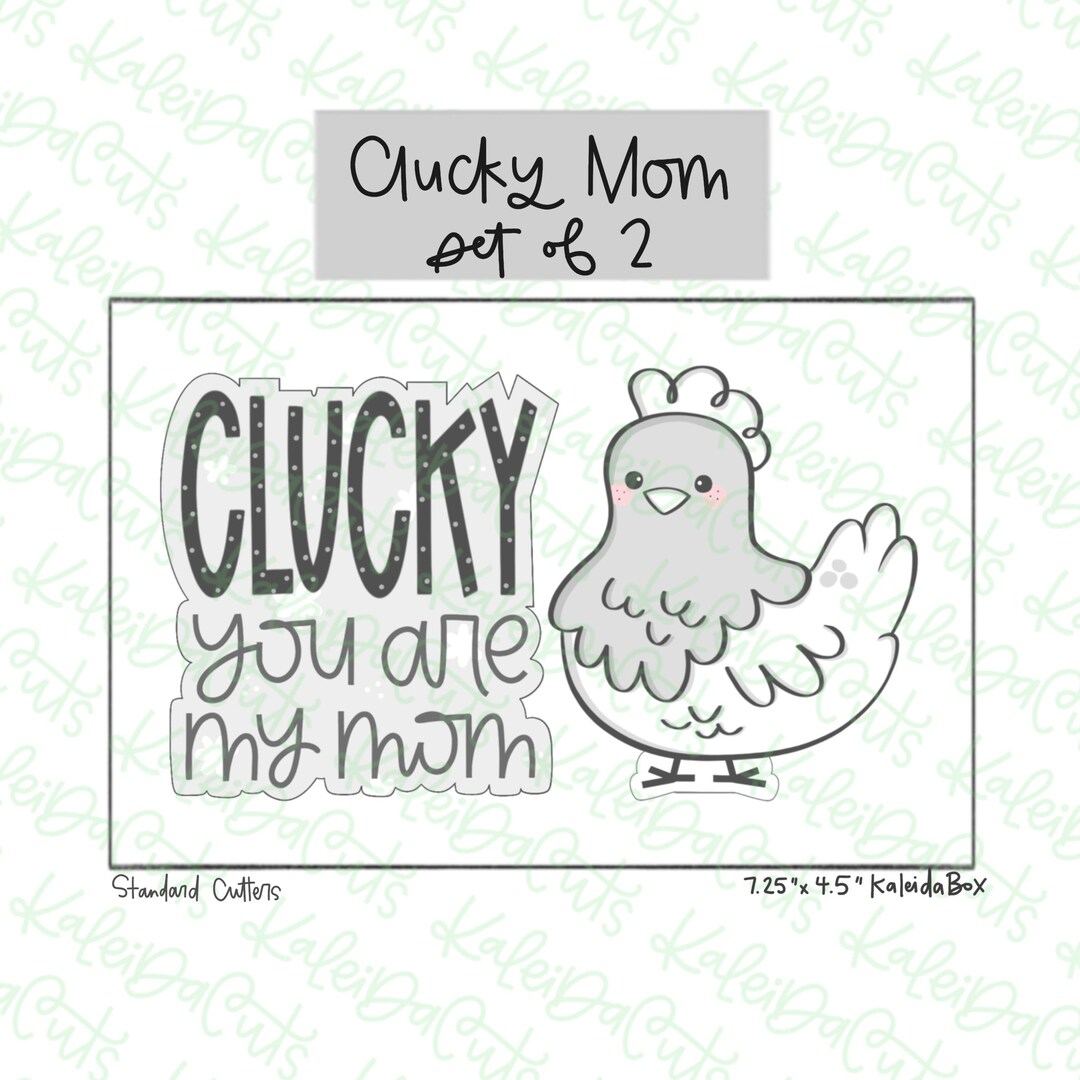 Clucky Mom Cookie Cutter Set of 2 - Etsy