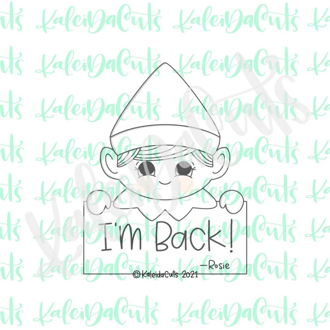 Classic Elf Solid Plaque Cookie Cutter - Etsy