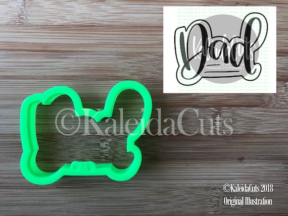 Dad Lettering Cookie Cutter - Etsy