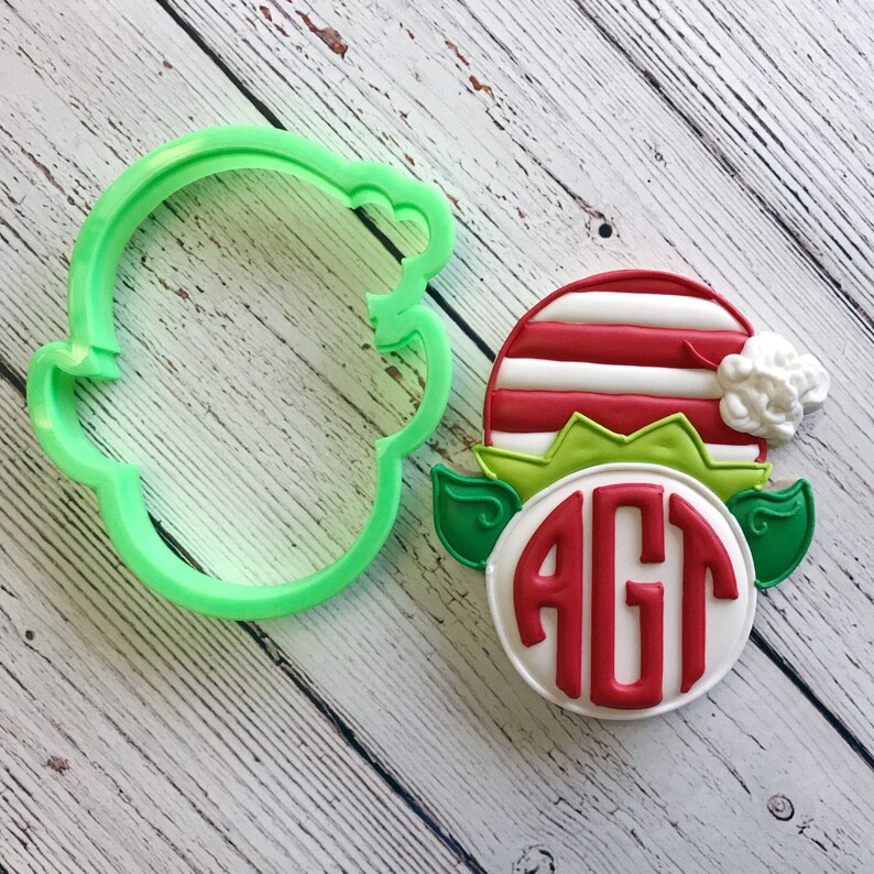 Elf Monogram VIP Cookie Cutter | Etsy