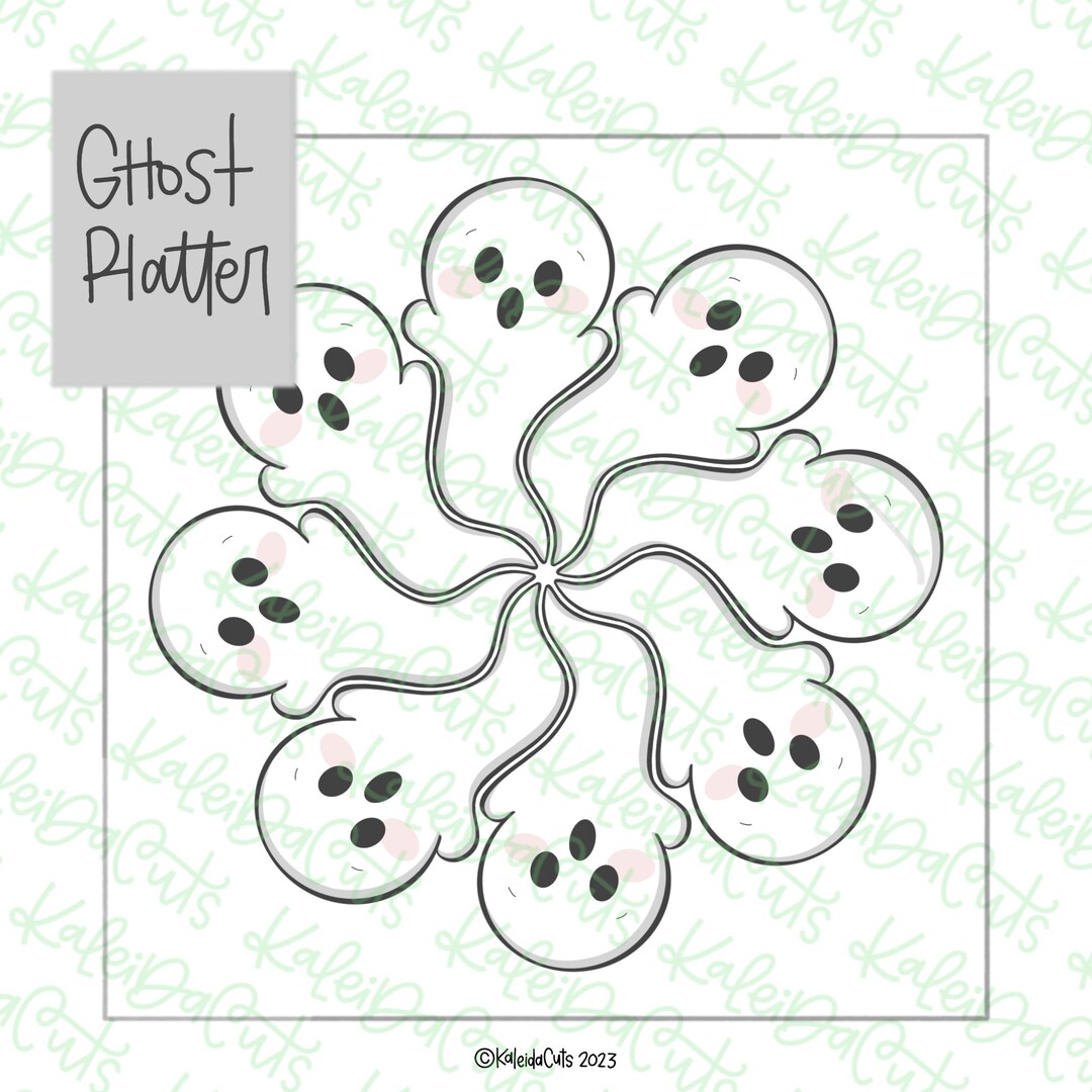 Ghost Platter Cookie Cutter - Etsy