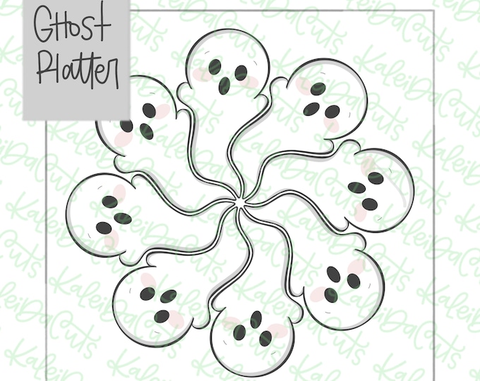 NEW Ghost Candy Corn Cookie Platter Set by Semi Sweet Designs, Ghost Cookie Platter, Candy Corn ...