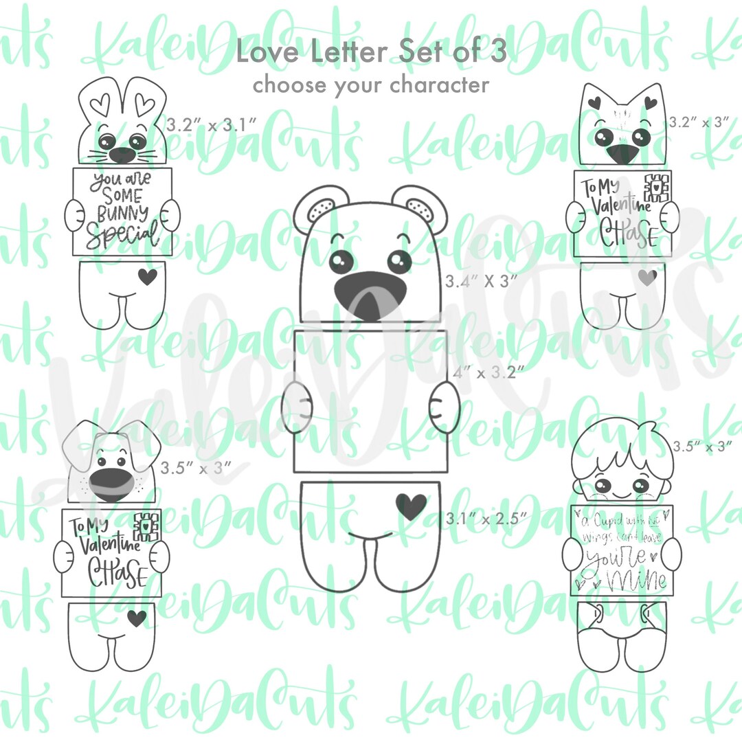 Love Letter Set - Build Your Own Character - Etsy