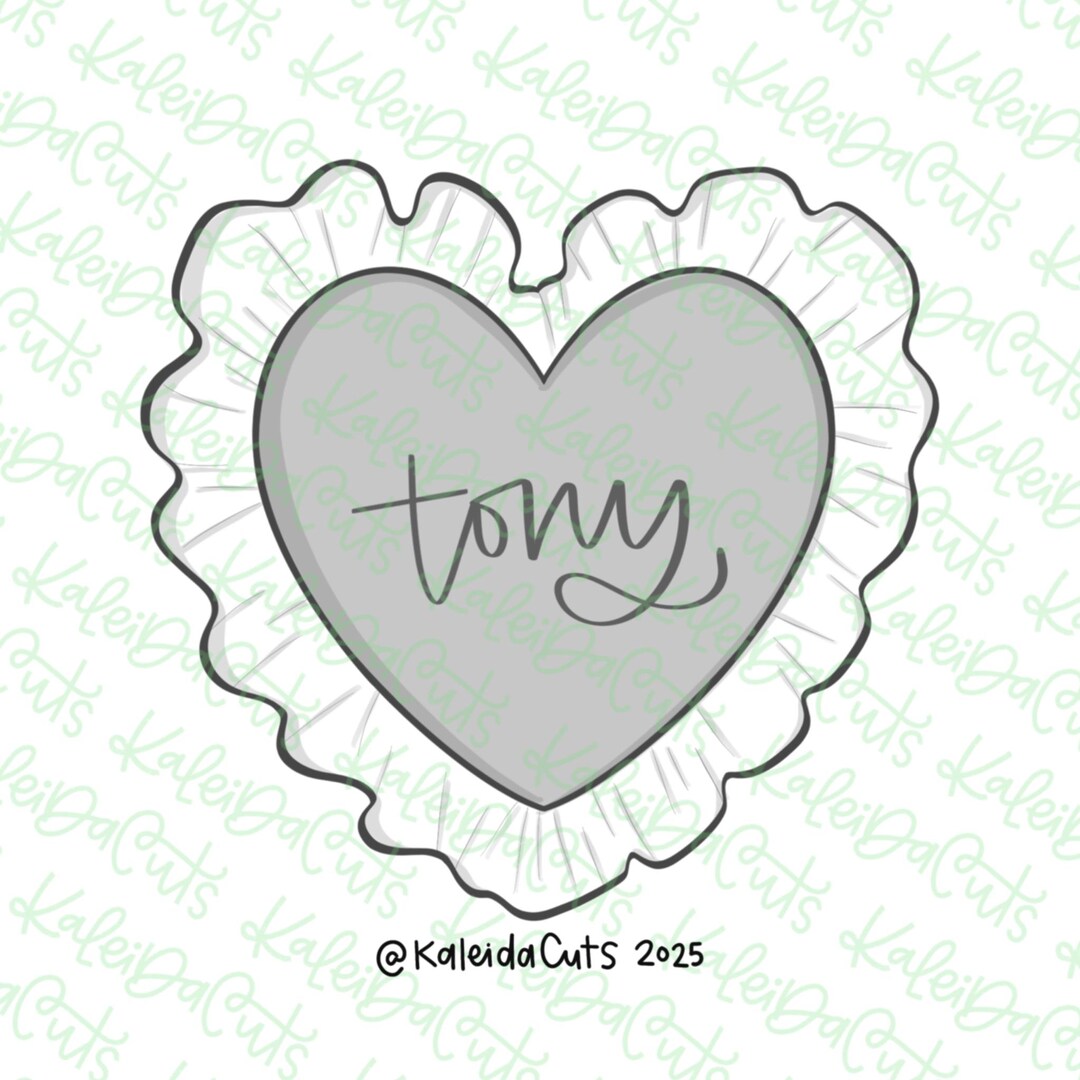 Ruffle Heart Cookie Cutter - Etsy