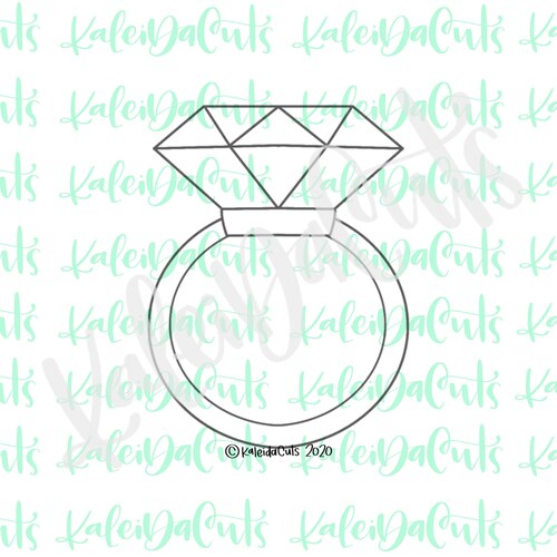 Ring Cookie Cutter Wedding Engagement - Etsy