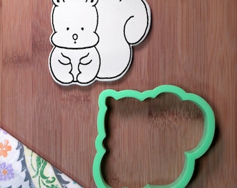 Stella the Squirrel Cookie Cutter and Fondant Cutter and Clay - Etsy