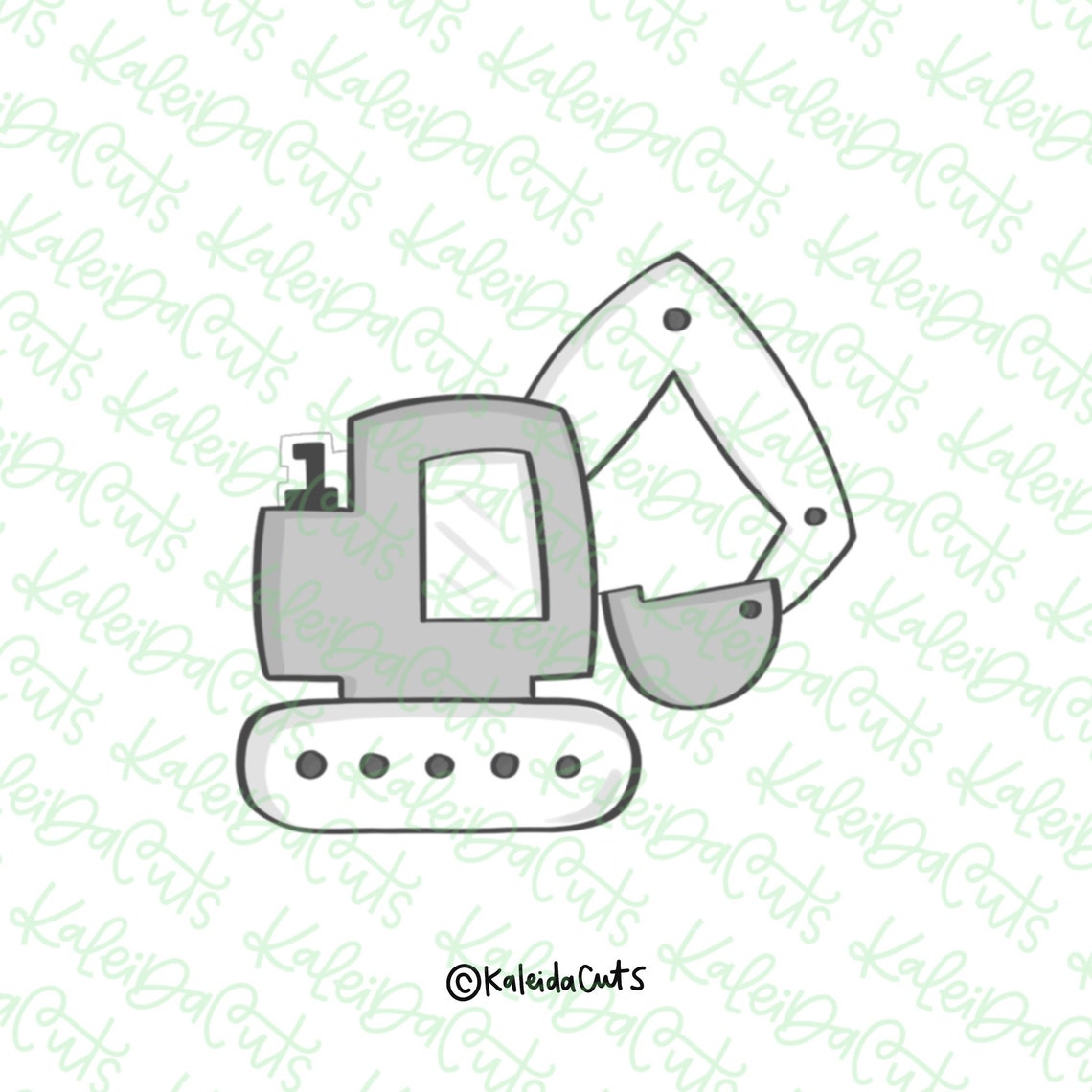 Construction Excavator Cookie Cutter - Etsy