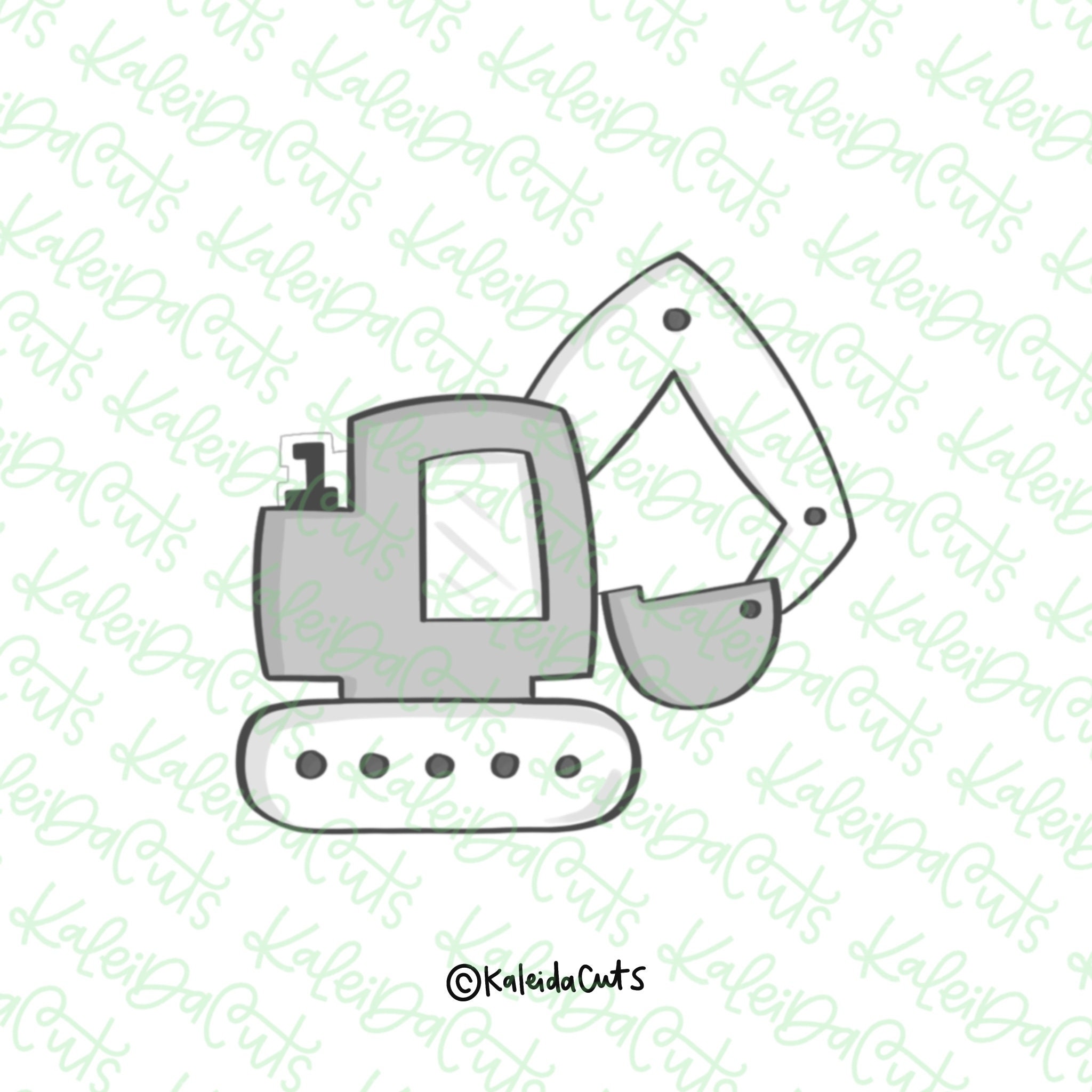 Construction Excavator Cookie Cutter - Etsy