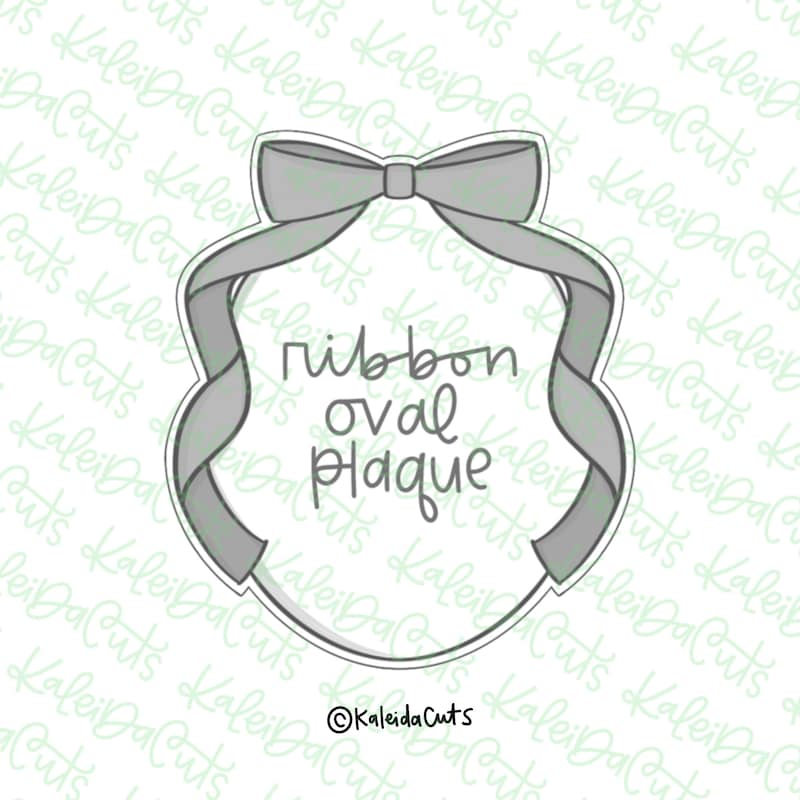 Ribbon Oval Cookie Cutter - Etsy