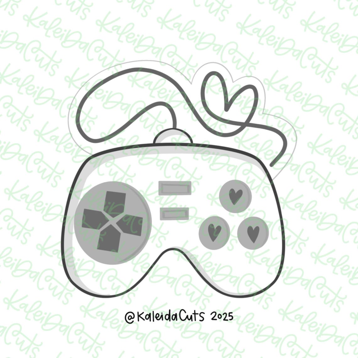 Game Controller Heart Cookie Cutter - Etsy