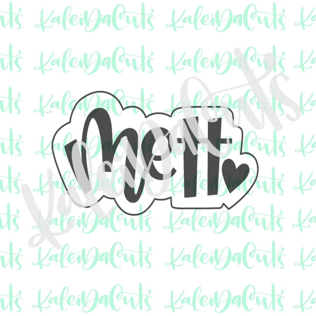 Meh Lettering Cookie Cutter - Etsy