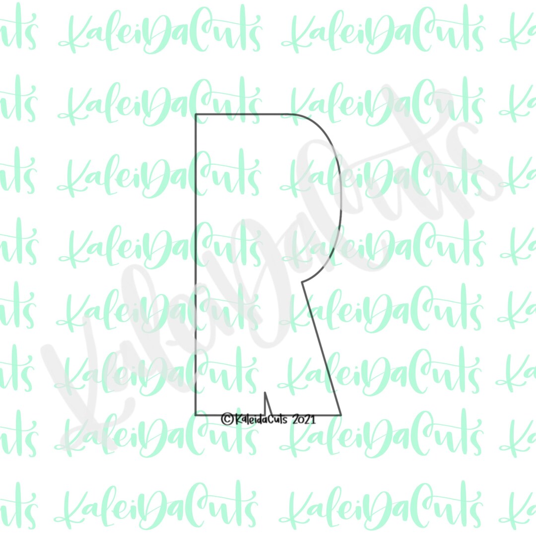 Tall Letter R Cookie Cutter - Etsy