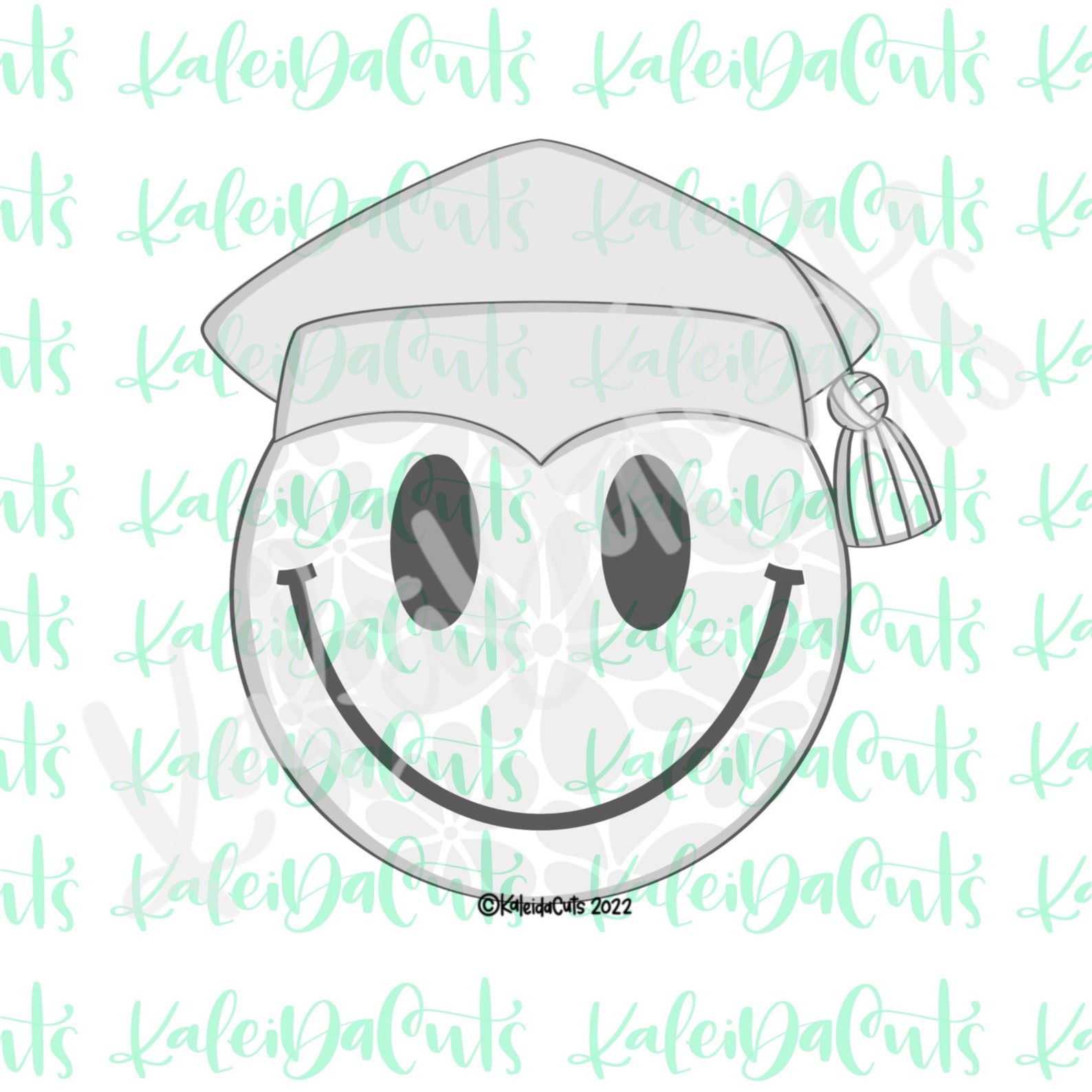 Smiley Face Grad Cookie Cutter - Etsy