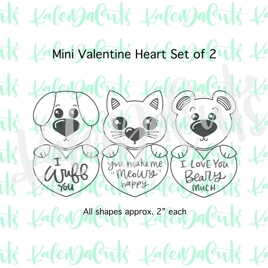 MINI Valentine Heart Set - Build Your Own Character - Etsy
